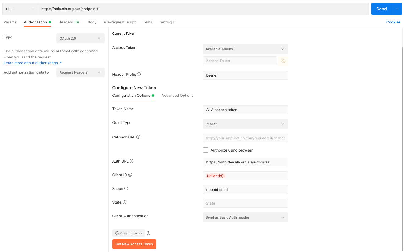 Atlas of Living Australia API Documentation